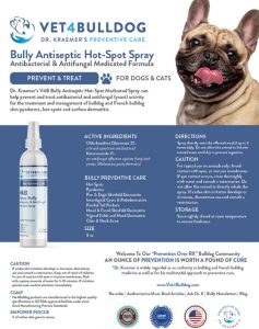 Bulldog Hot Spot Treatment Spray - VET4BULLDOG